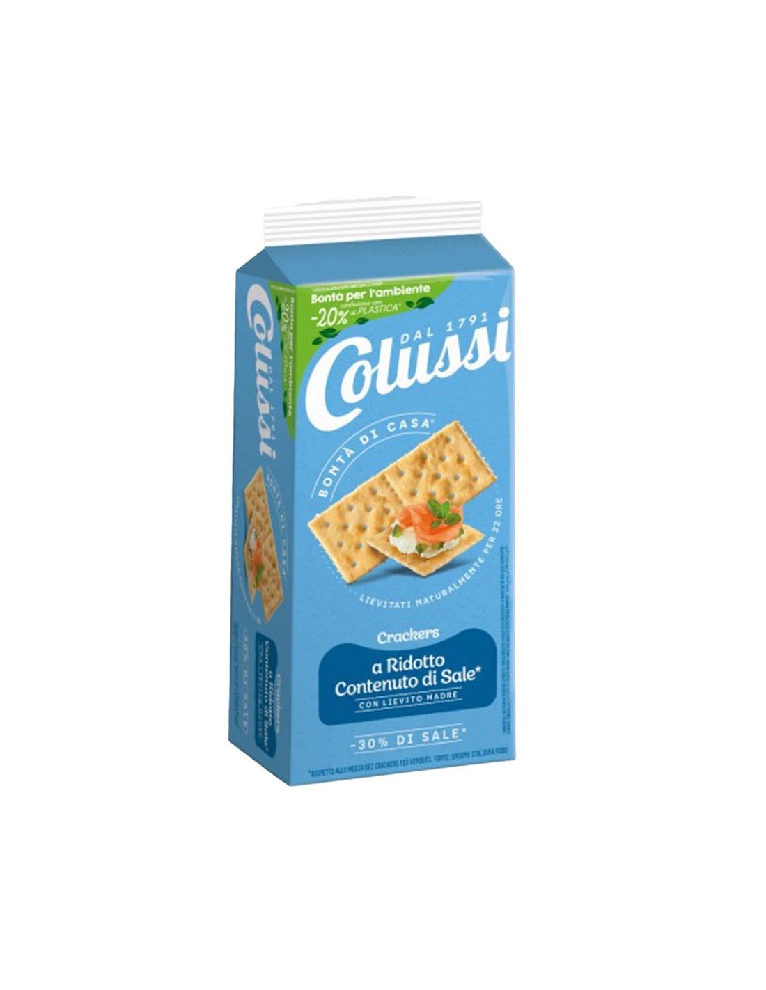 Colussi Crackers Reduced Salt - 500 gr - Free shipping delivered to ...