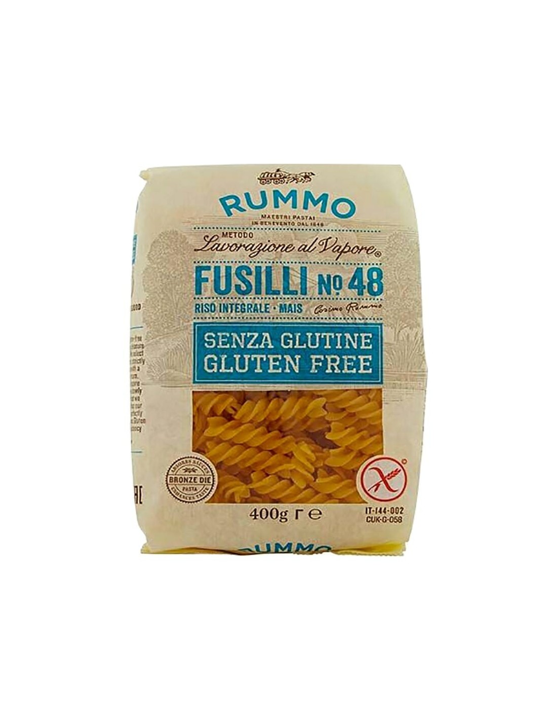 Rummo 48 Fusill Gluten Free - 400 gr - Free shipping delivered to ...