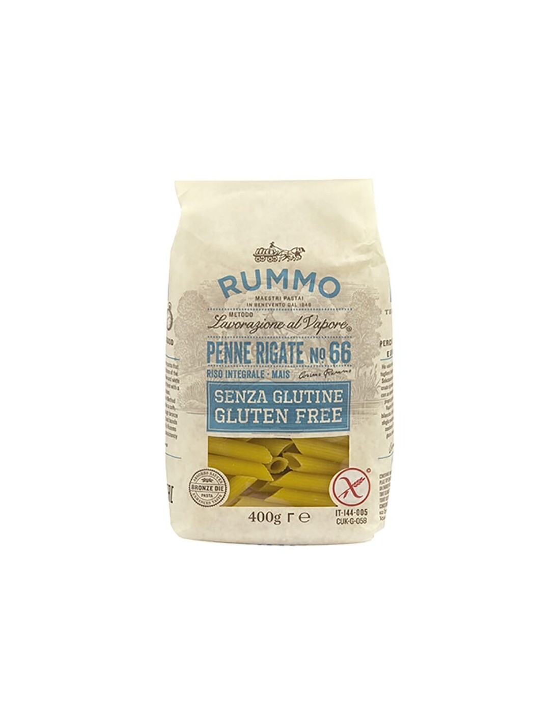 Rummo 66 Penne Rigate Gluten Free - 400 gr - Free shipping delivered to ...