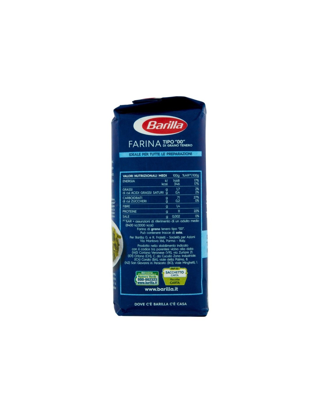 Barilla 00 Wheat Flour Perfect for Easy Homemade Pasta Dough