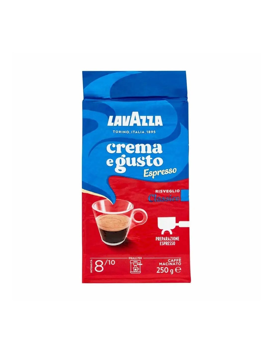 Lavazza Caffe Macinato per Macchina Espresso Crema e Gusto Classico ...