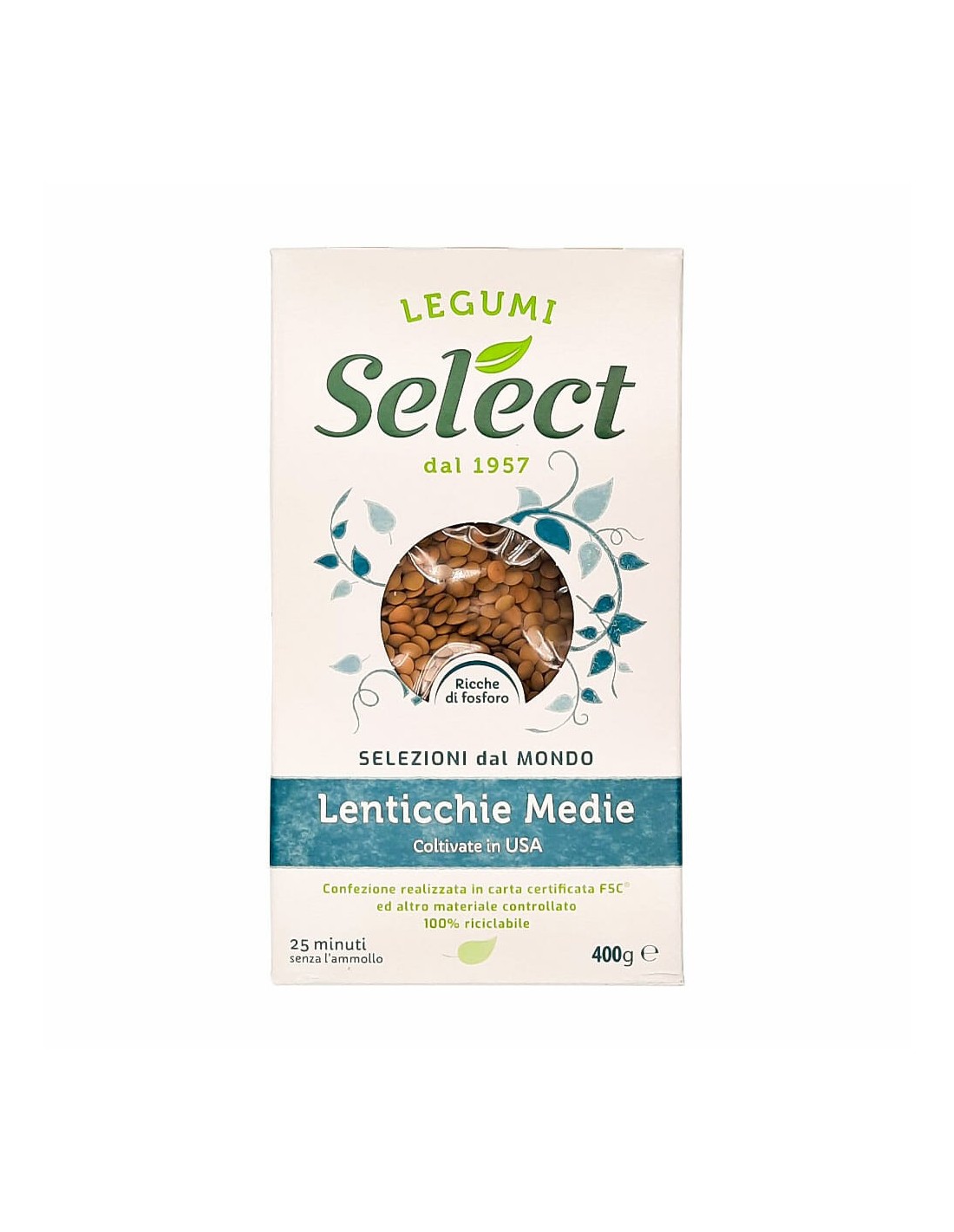 Select Medium Dried Lentils - 400 g - Free shipping delivered to EUROPE ...