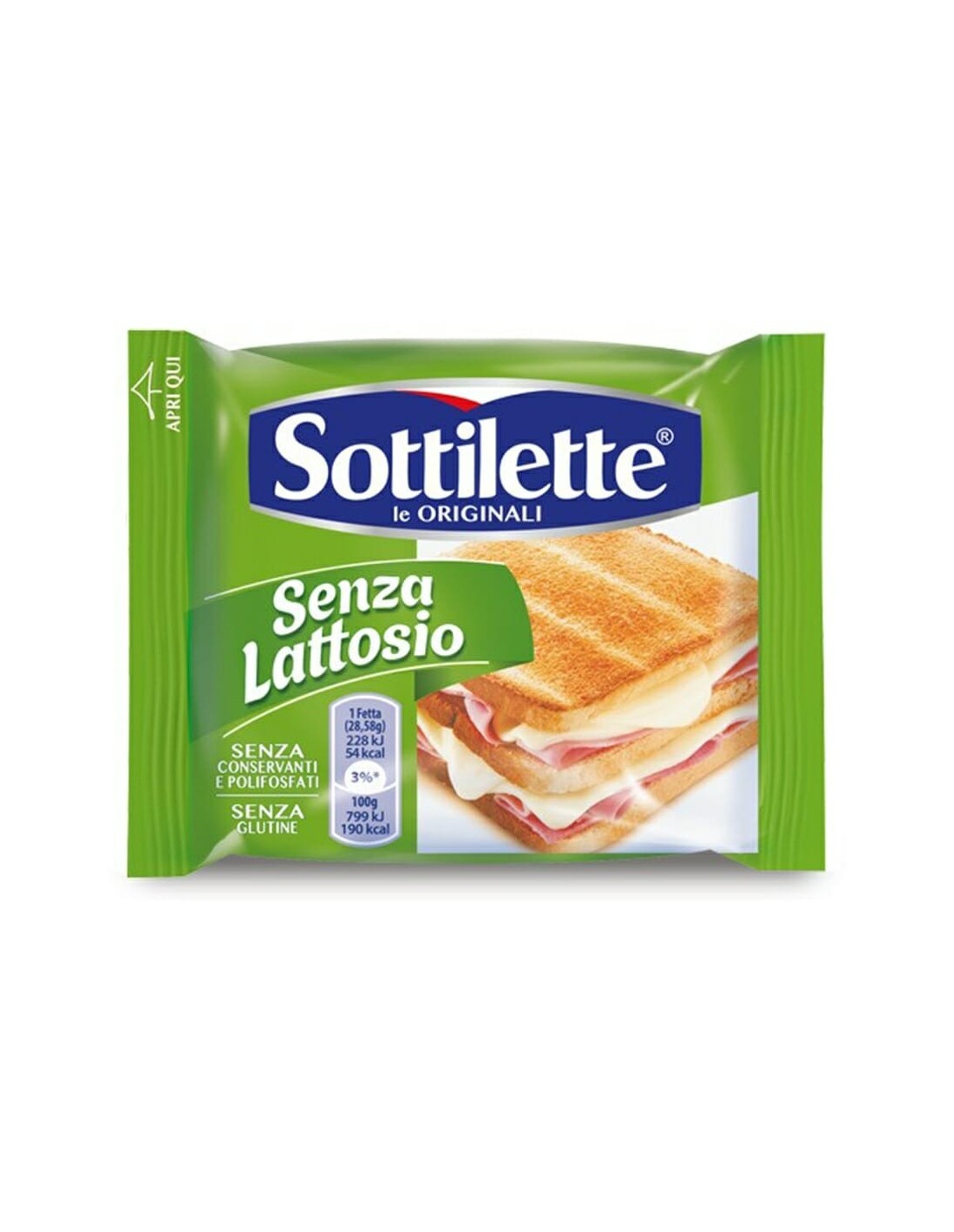 Kraft Sottilette Sliced Cheese Lactose Free - 200 gr - Free shipping ...