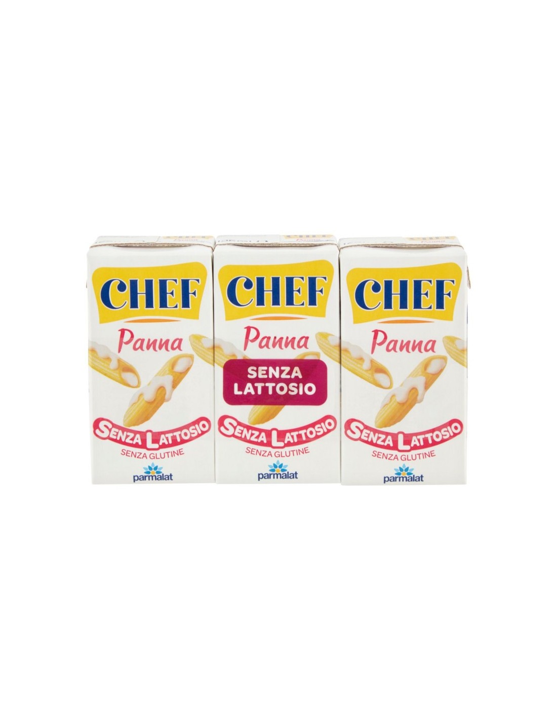 Parmalat Panna Chef Senza Lattosio - 3x125 ml - Free shipping delivered ...