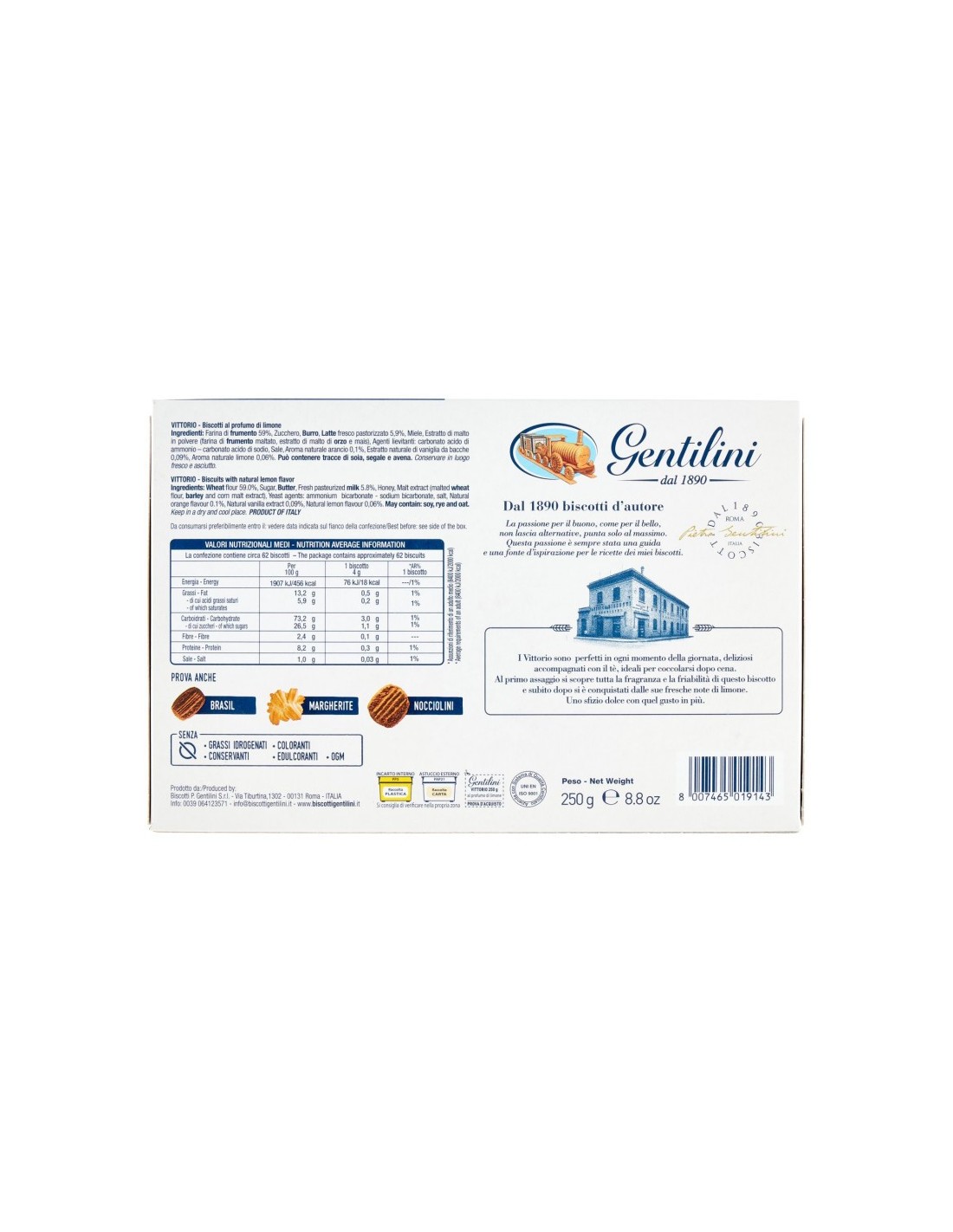 Gentilini Vittorio al Limone - 250 gr - Spedizione gratuita consegnata ...