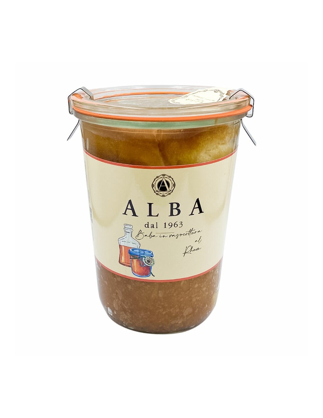 Alba Caffe Baba with Rum pastry cooked in Jar - 850 ml - Free shipping ...