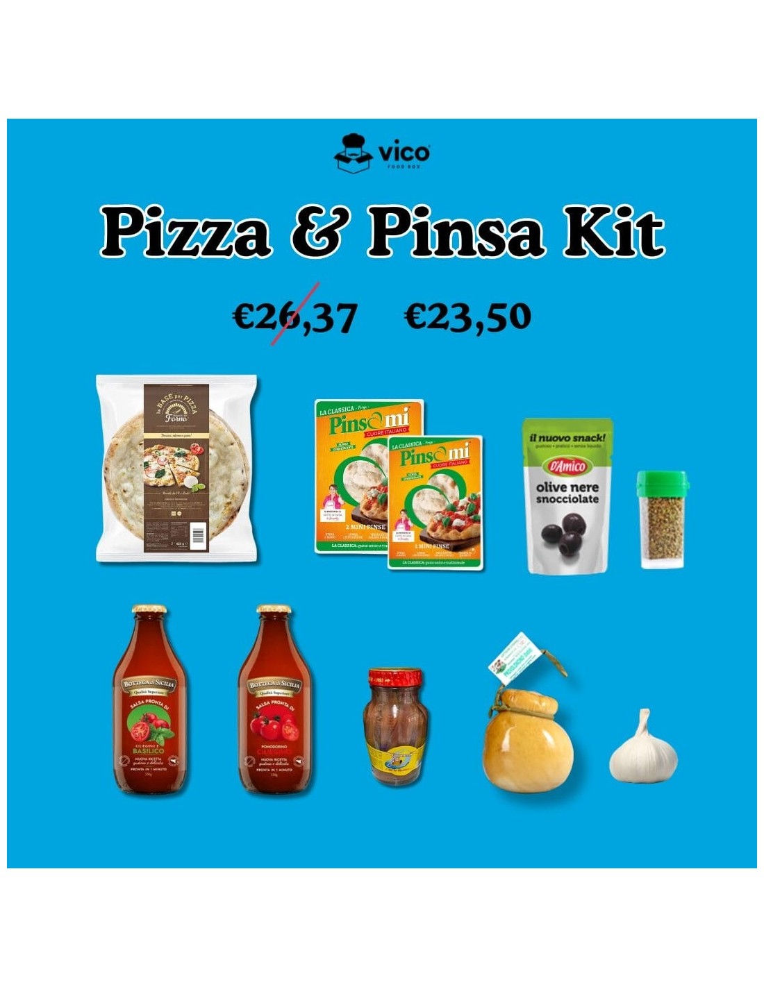 Pizza & Pinsa Kit - 10 pz - Spedizione gratuita consegnata in EUROPA e UK