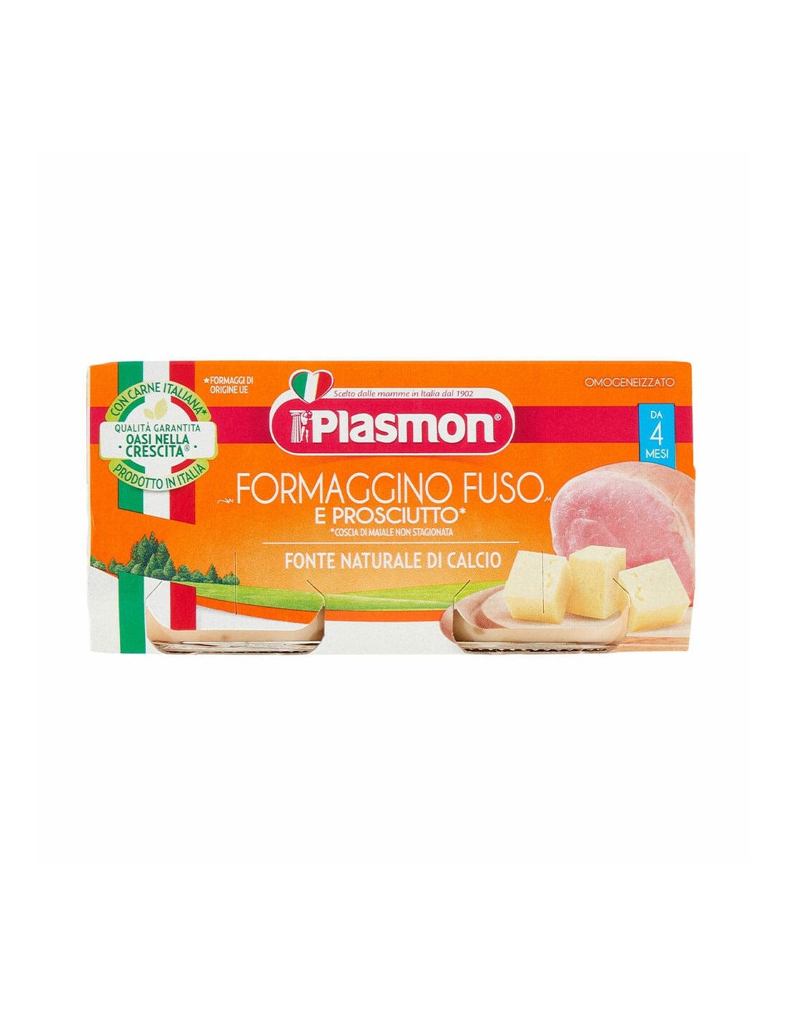 Plasmon Cheese and Ham Baby Food in a jar 6-36 Months - 2x80 gr - Free ...
