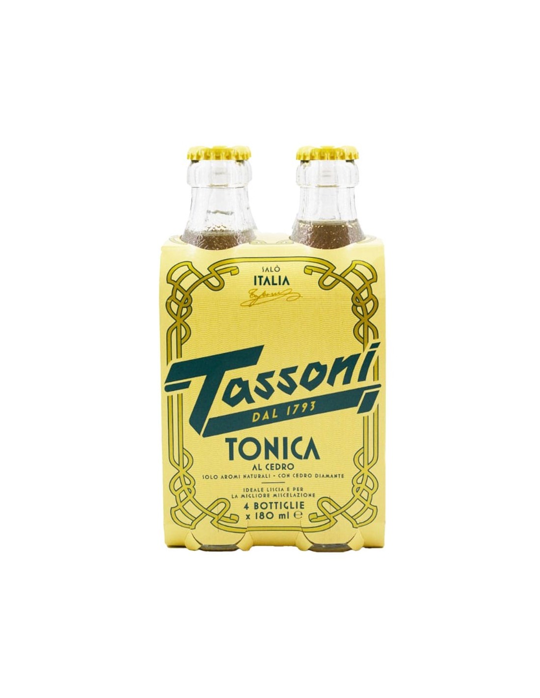Tassoni Cedar Tonic - 4 x 180 ml - Free shipping delivered to EUROPE and UK