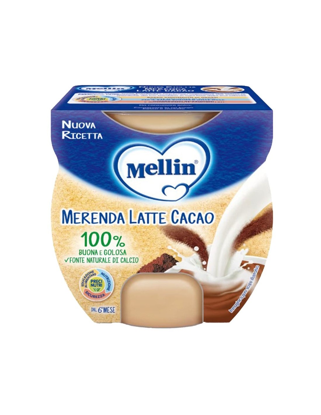 Mellin Goûter Lait et Cacao - 2 x 100 gr - Livraison gratuite en EUROPE ...
