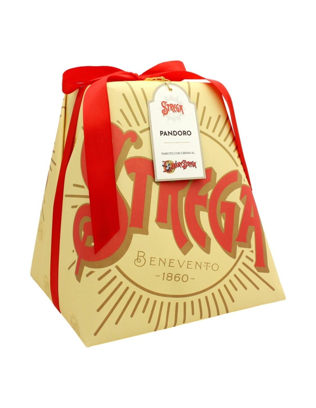 Strega Alberti Pandoro filled with Strega liqueur cream - 1 kg - Free ...