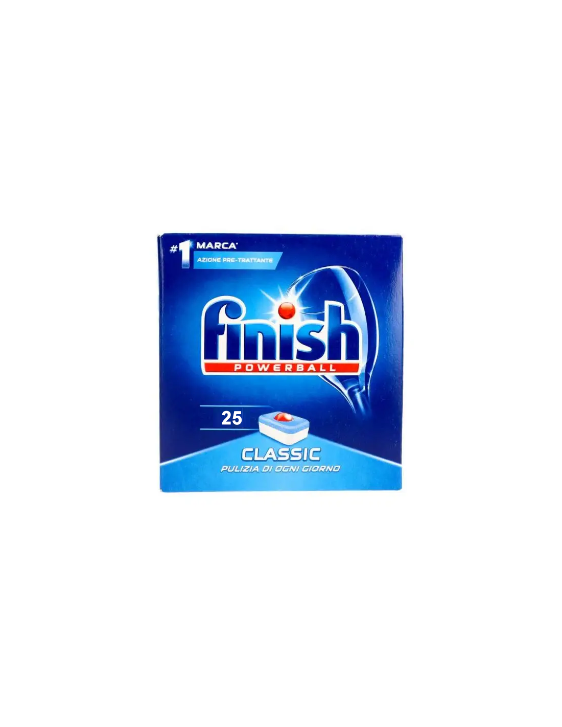 Finish Classic Dishwasher - 25 tabs - Free shipping delivered to EUROPE ...