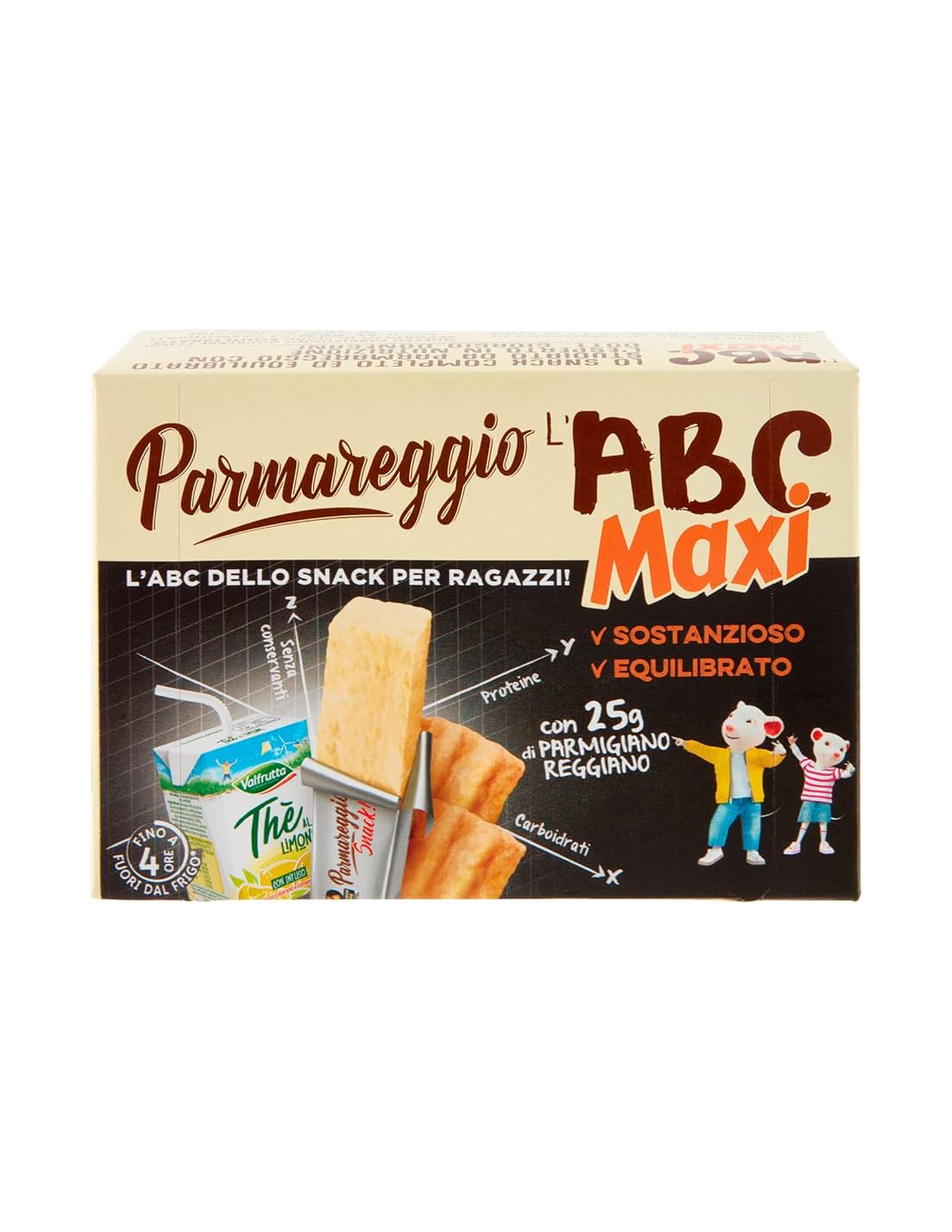 Parmareggio ABC Maxi Snack di Parmigiano/The al limone/Cracker- 200 gr ...