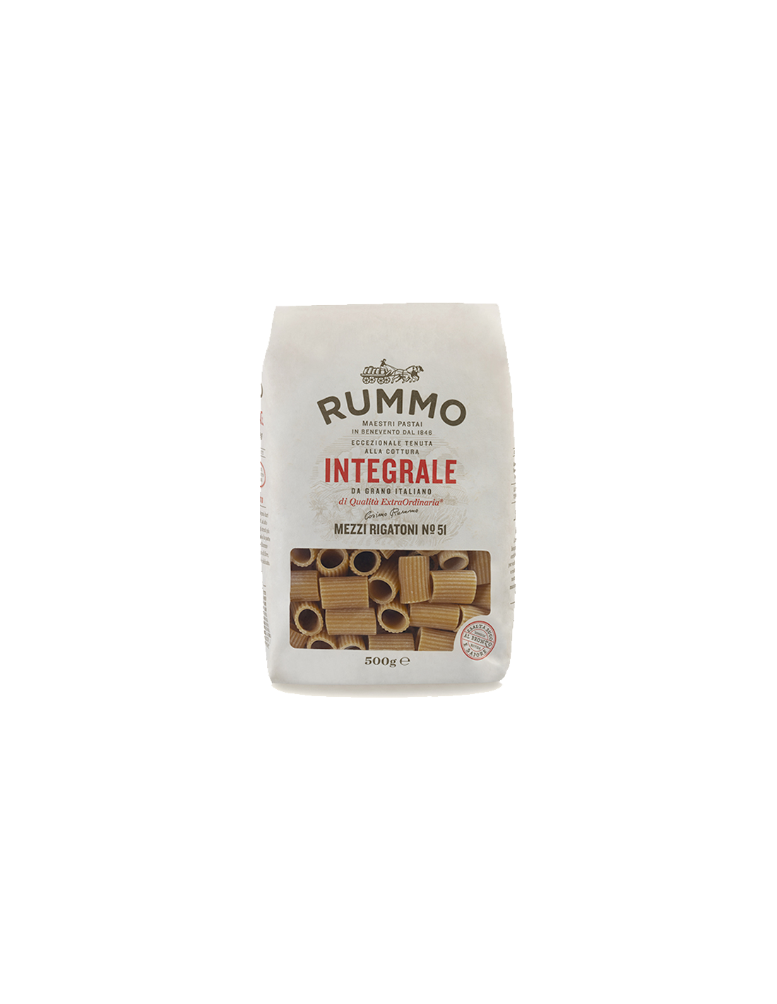 Rummo 51 Mezzi Rigatoni Integrali - 500 gr - Free shipping delivered to ...