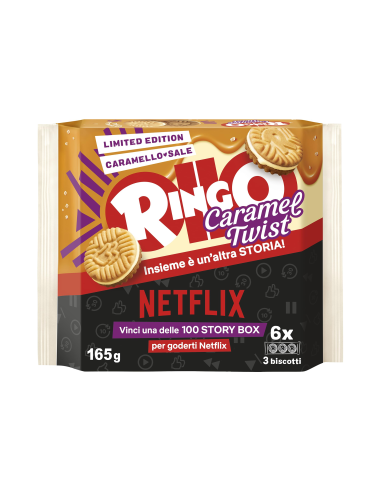 Pavesi Ringo Biscuits Caramel Twist - 165 gr - Free shipping delivered ...