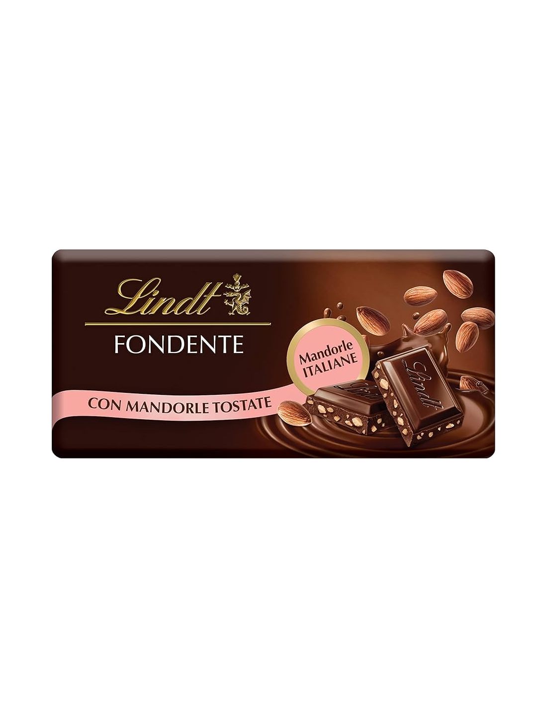 Lindt Pure Chocoladereep met Geroosterde Amandelen - 100 gr - Gratis ...