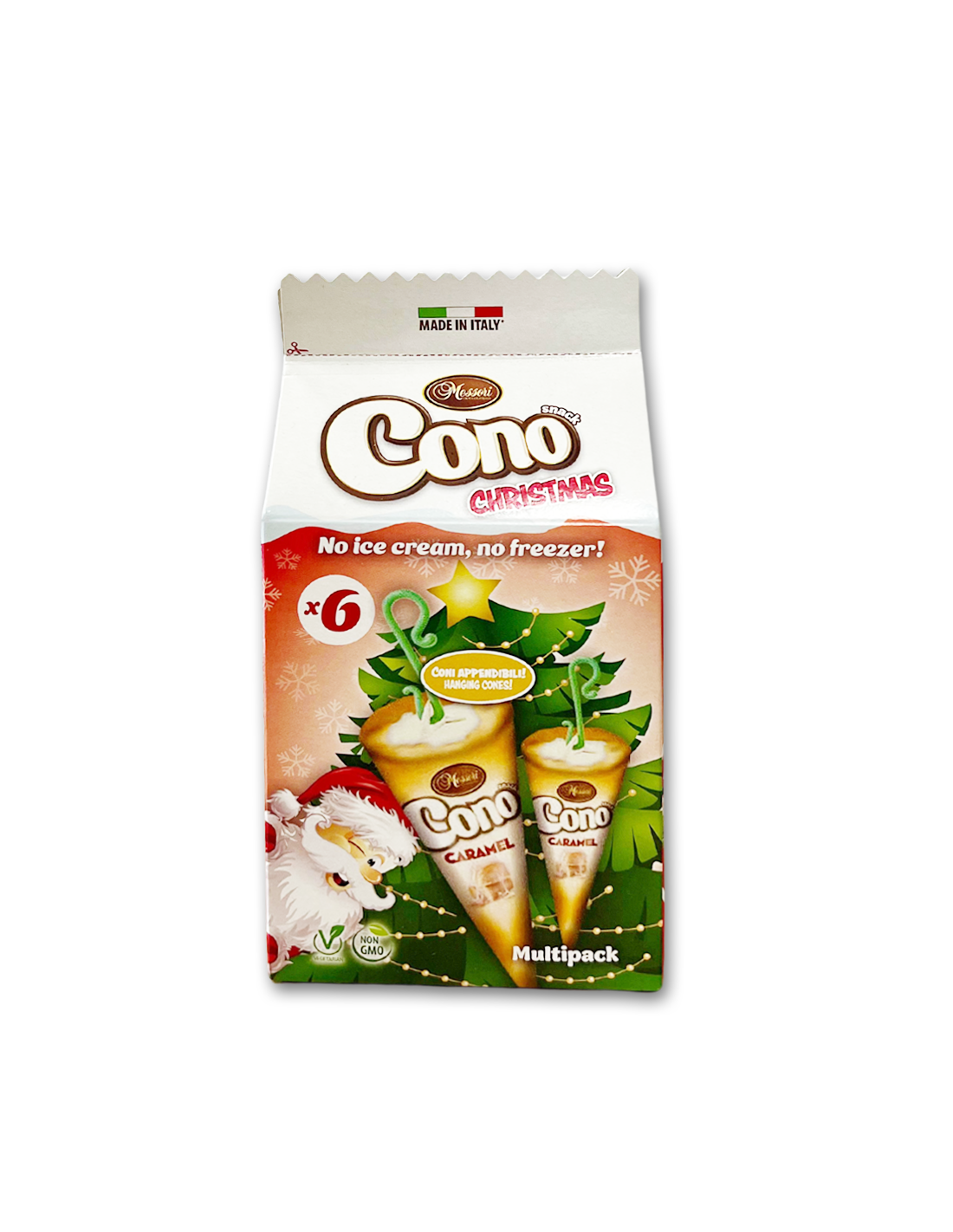 Messori Cono snack Natale al caramello 6 pz - 150 gr - Spedizione ...