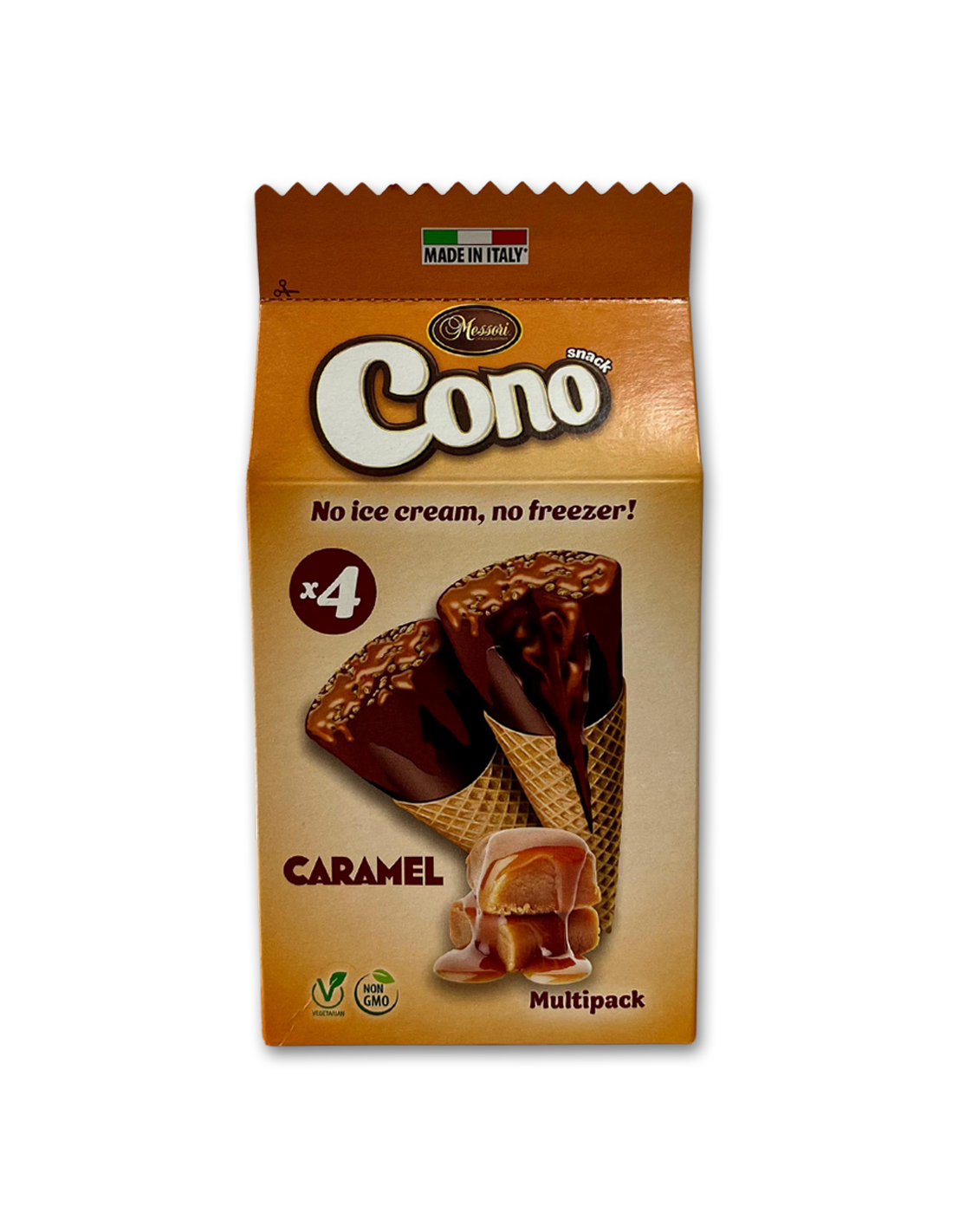 Messori Caramel Cone Snack - 4 pcs - 100 g - Free shipping delivered to ...