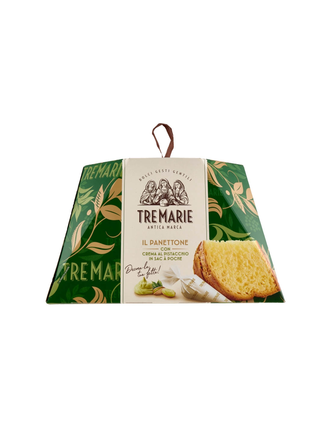 Tre Marie Panettone met pistachecrème met spuitzak - 950 g - Gratis ...
