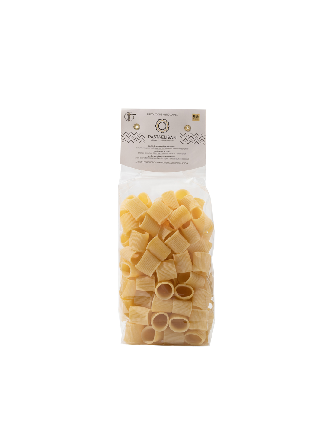 Pastaelisan Artisanal Mezzi Paccheri Rigati Pasta - 500 g - Free ...