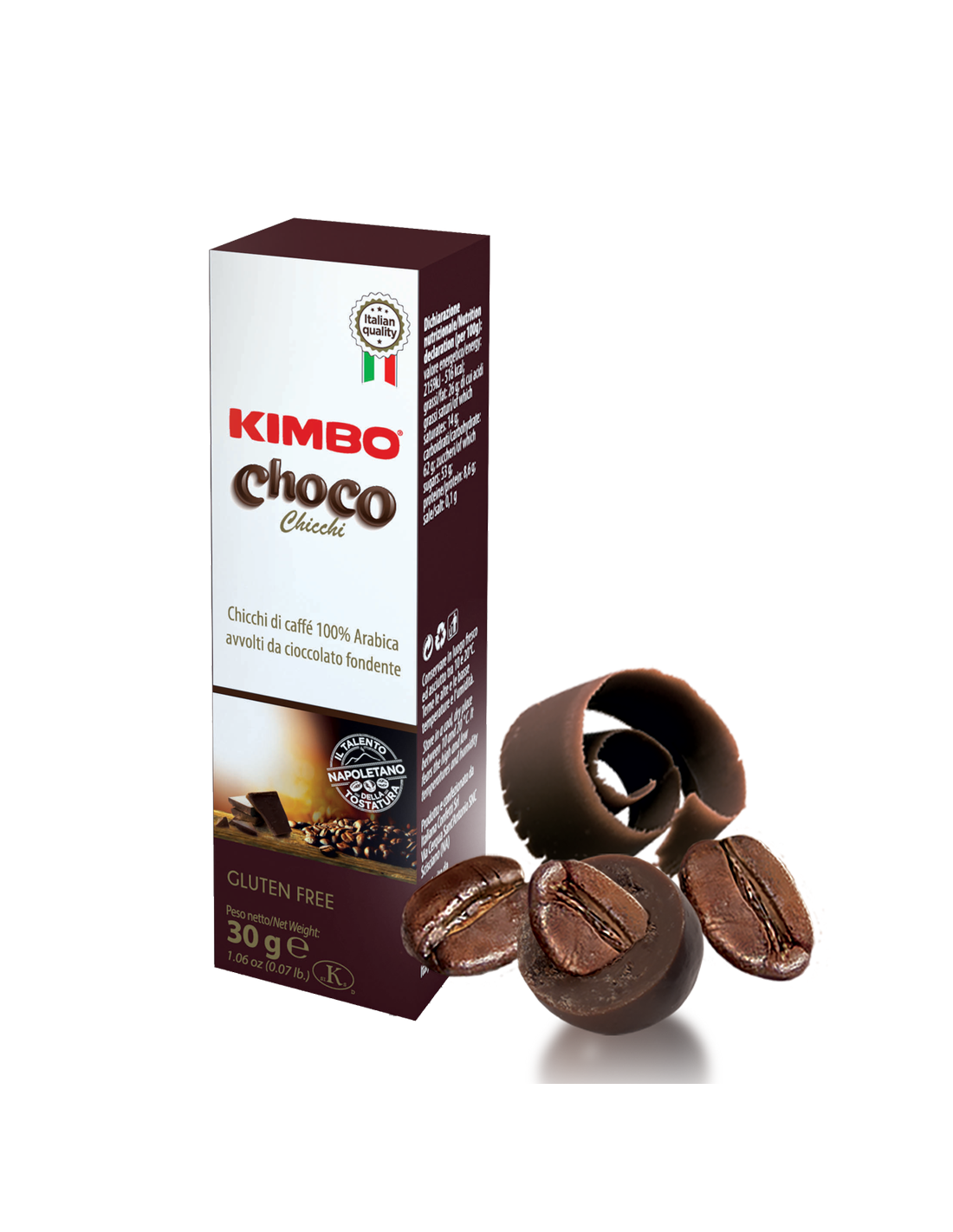 Kimbo Choco Chicchi – Dark Chocolate Covered Coffee Beans 30 g - Free ...