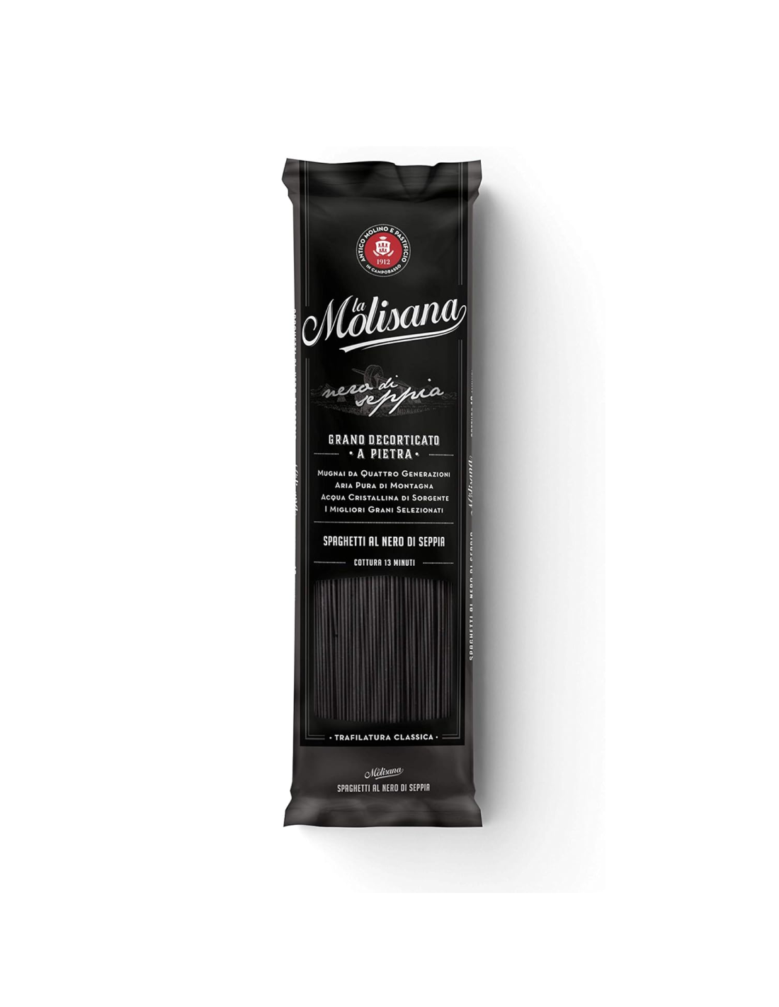 La Molisana 615 Spaghetti with Cuttlefish Ink - 500 gr - Free shipping ...