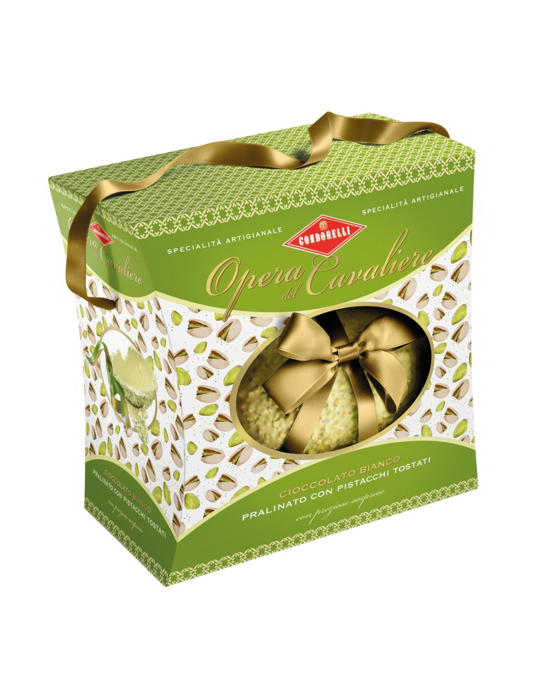 Condorelli Opera del Cavaliere Uovo bianco con pistacchio - 330 gr ...