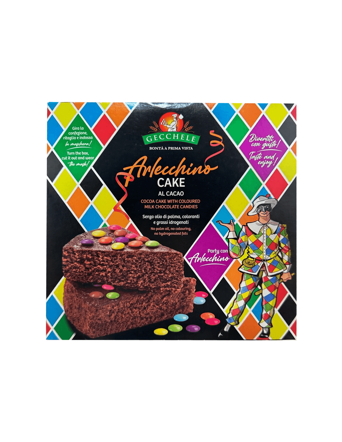 Gecchele Harlequin Cake - 275 gr - Free shipping delivered to EUROPE and UK