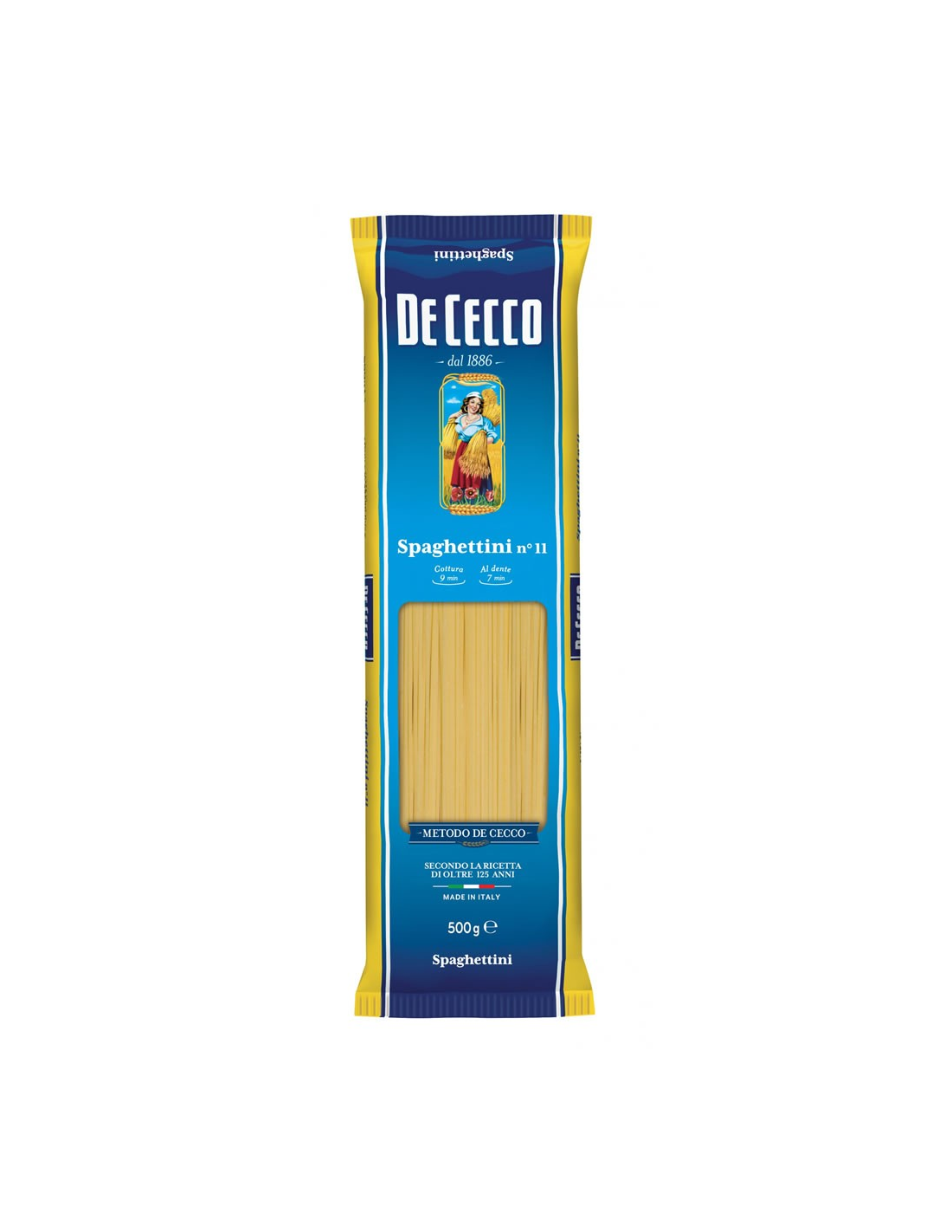 De Cecco Spaghettini - 500g - Free shipping delivered to EUROPE and UK