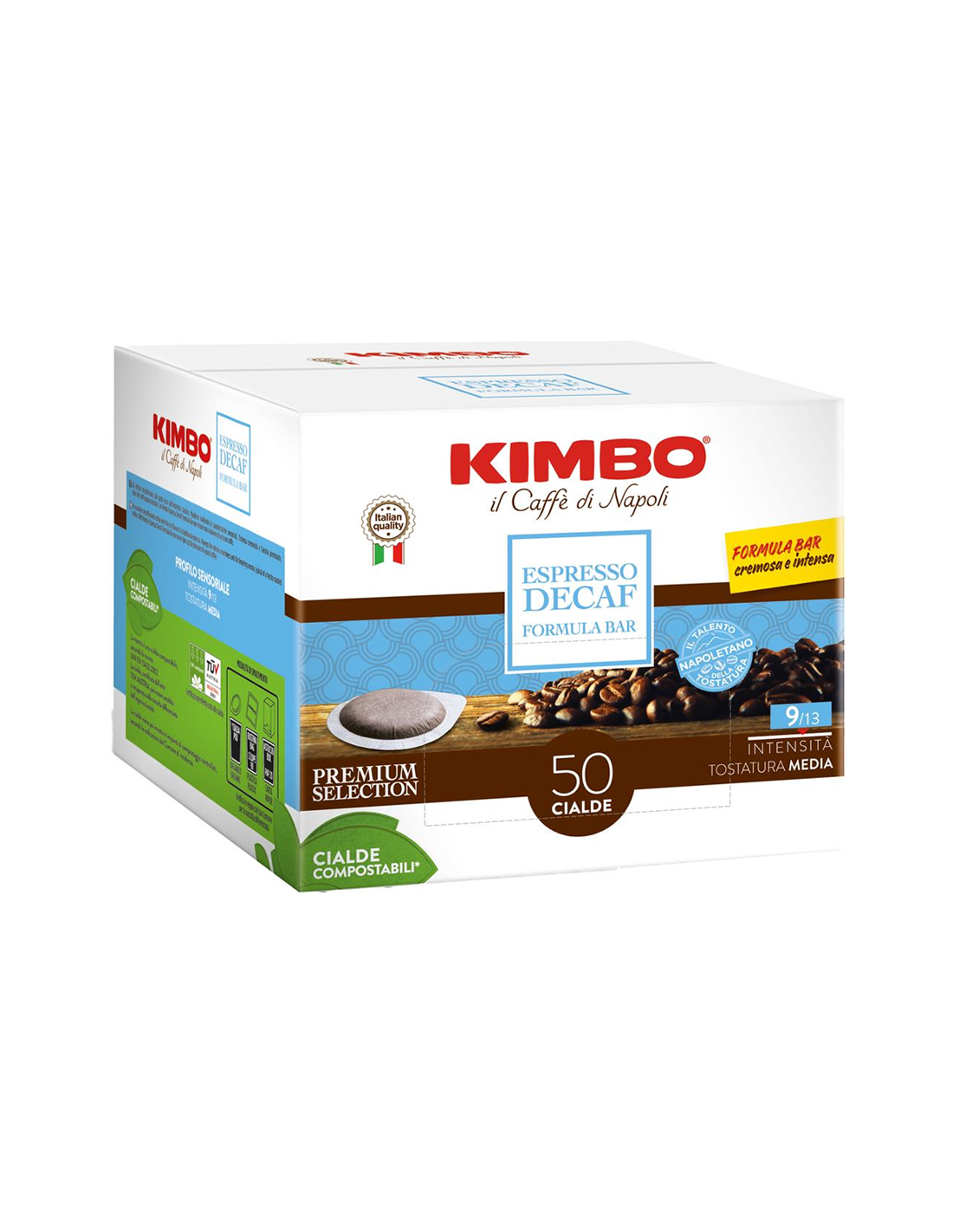 Kimbo Espresso napolitain décaféiné sans caféine.