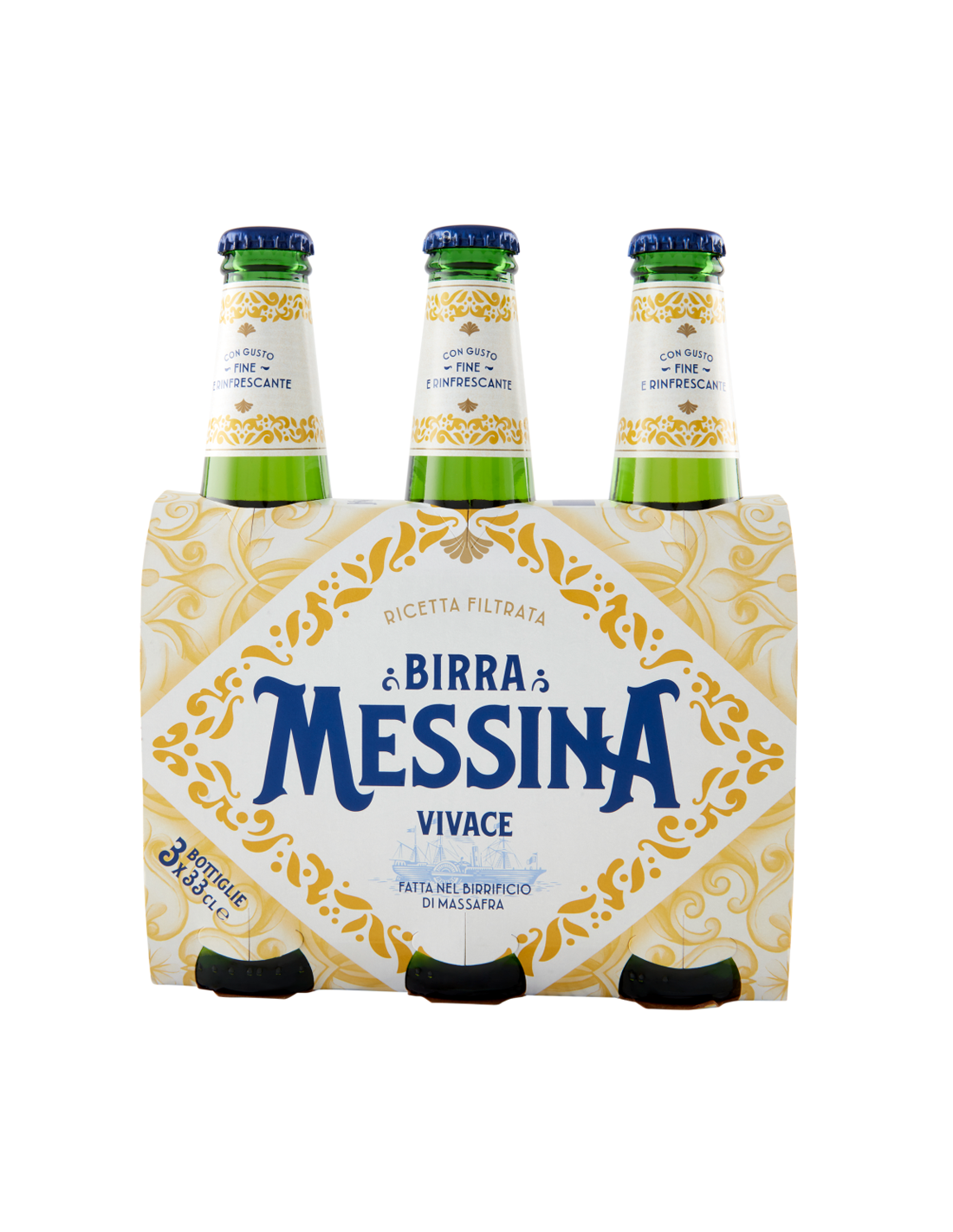 Messina Vivace Beer Fresh Italian Brew with Balanced Malts Hops