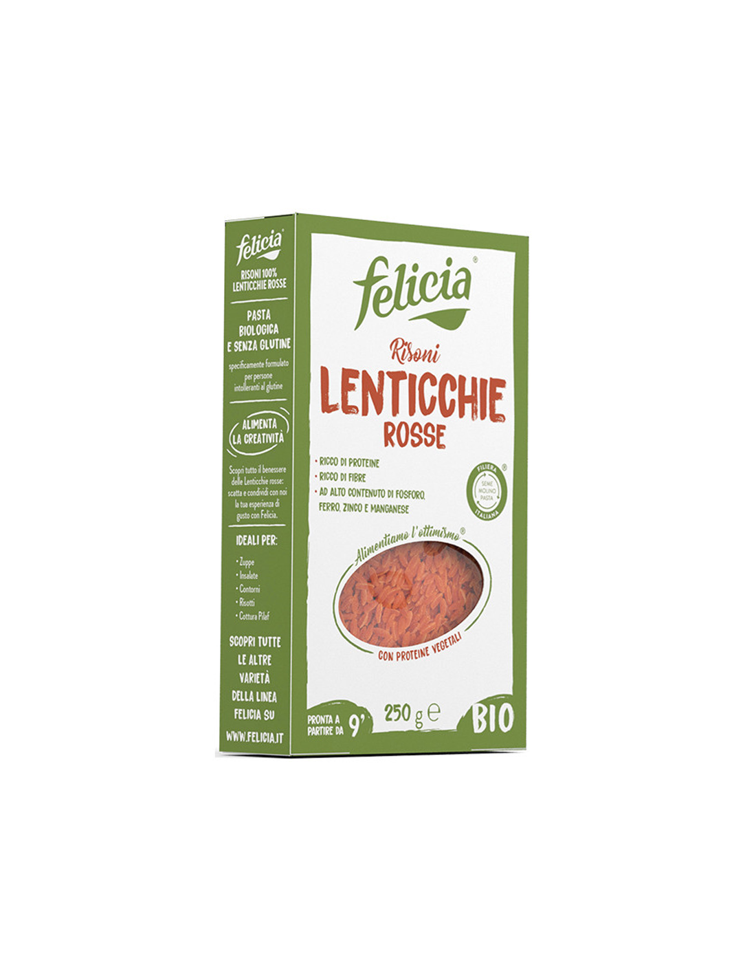 Felicia Red Lentil Risoni, Unique Flavorful Pasta Alternative