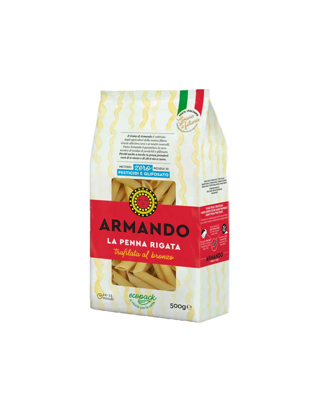 Ridged Penne Pasta by Armando Perfect Texture for Sauce Adhesion