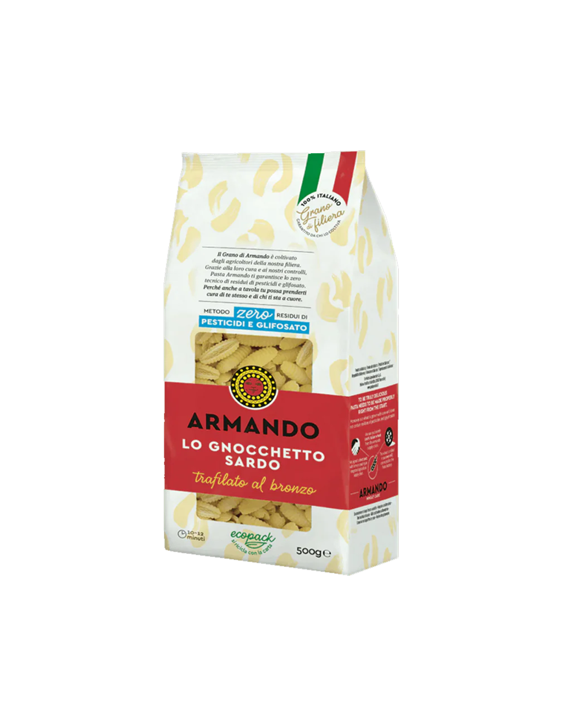 Authentic Italian Pasta Armando Gnocchetto Perfect for Hearty Sauces