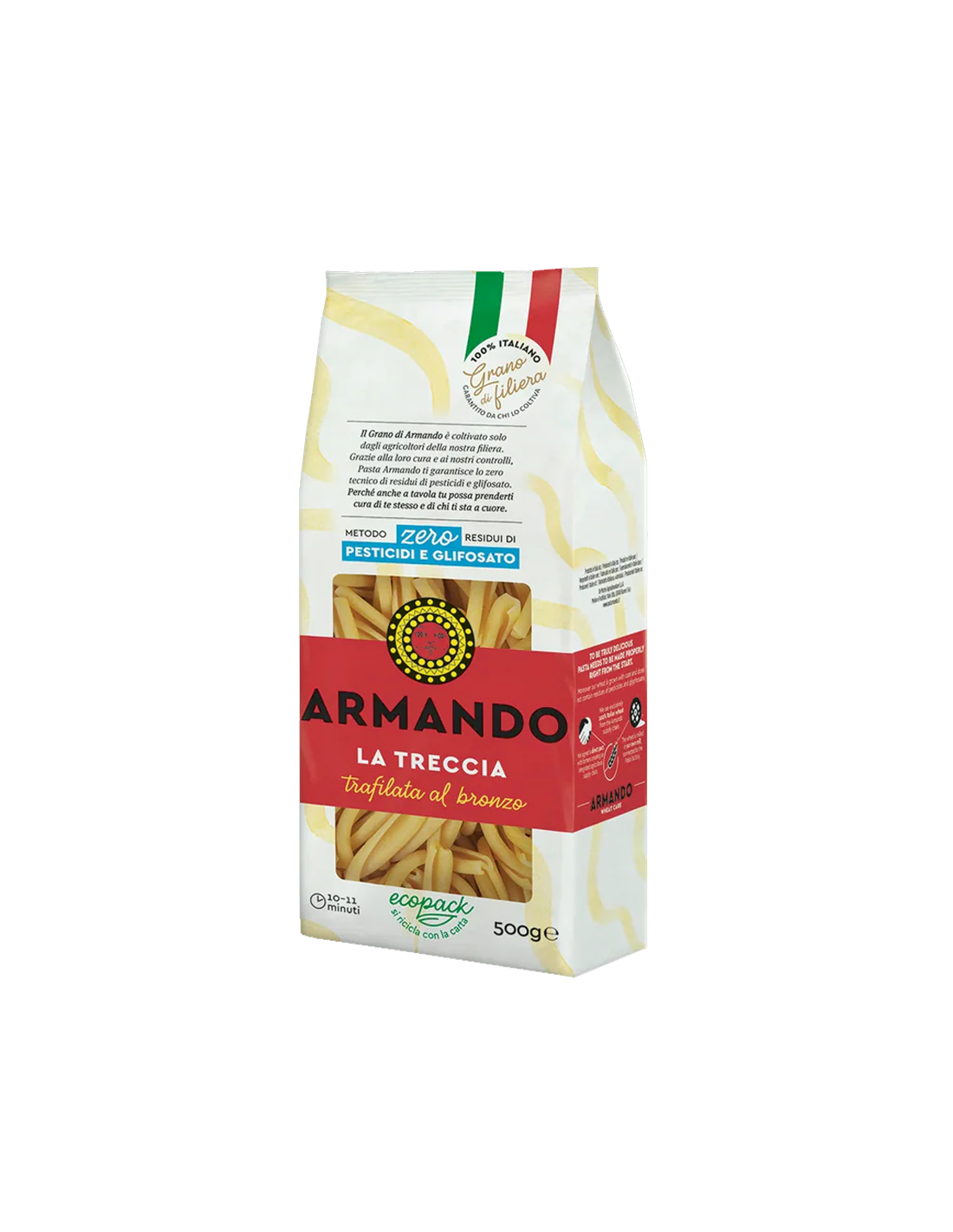 Bronze DieCut Braid Pasta Al Dente Perfection with Italian Wheat