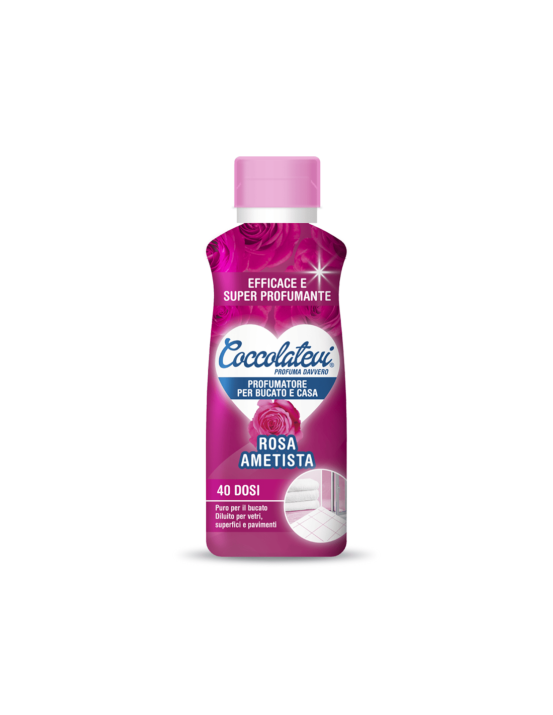 Parfum Rose Améthyste Fraîcheur Durable pour Linge et Maison