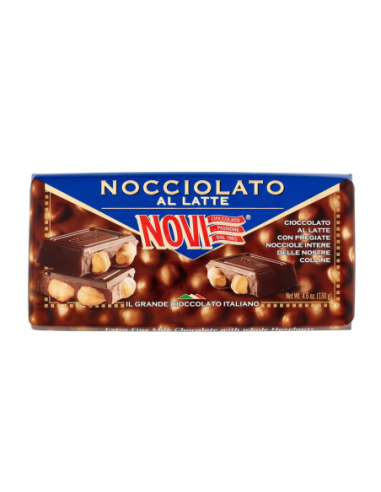 Novi Milk Chocolate Hazelnut Bar Crunchy Delight for Sweet Moments
