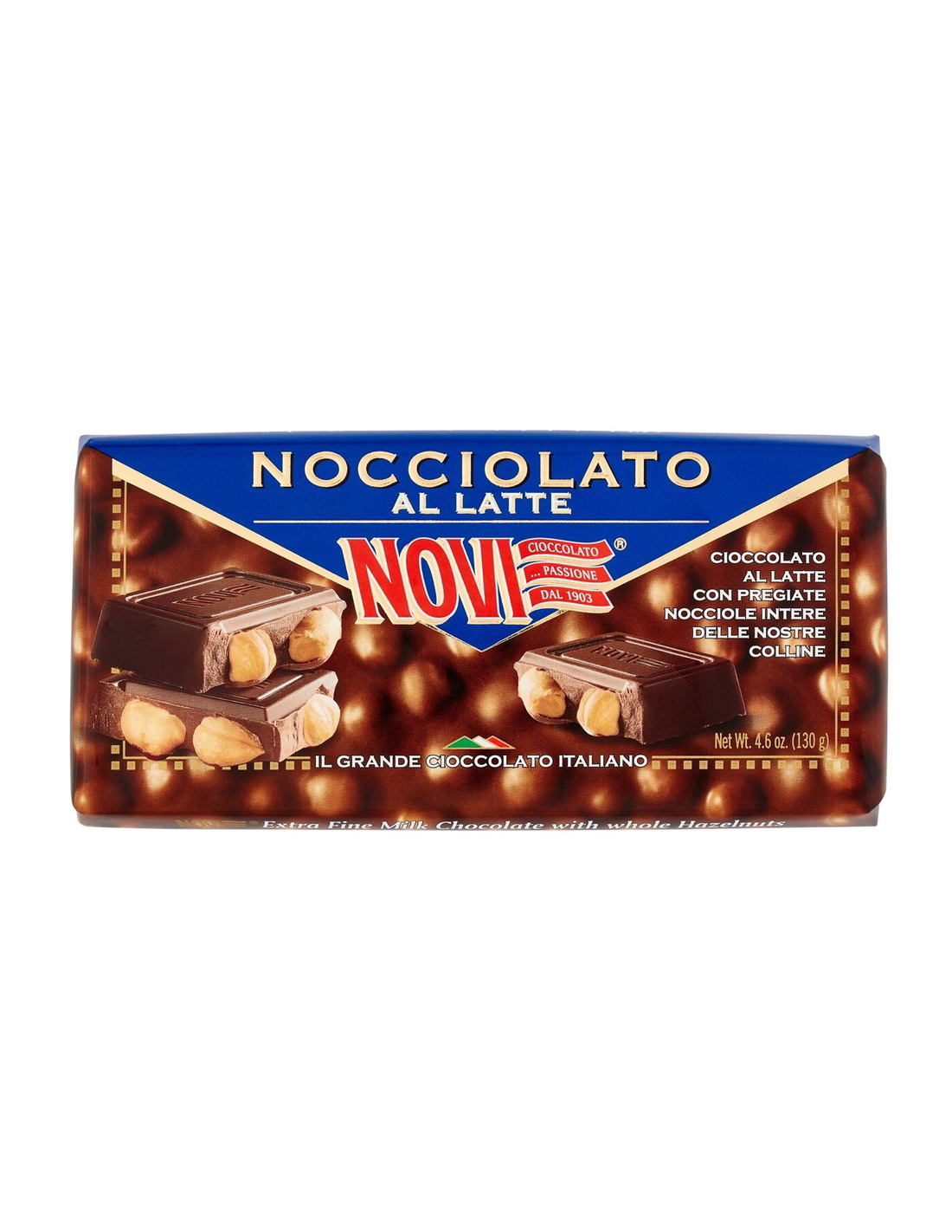 Novi Milk Chocolate Hazelnut Bar Crunchy Delight for Sweet Moments