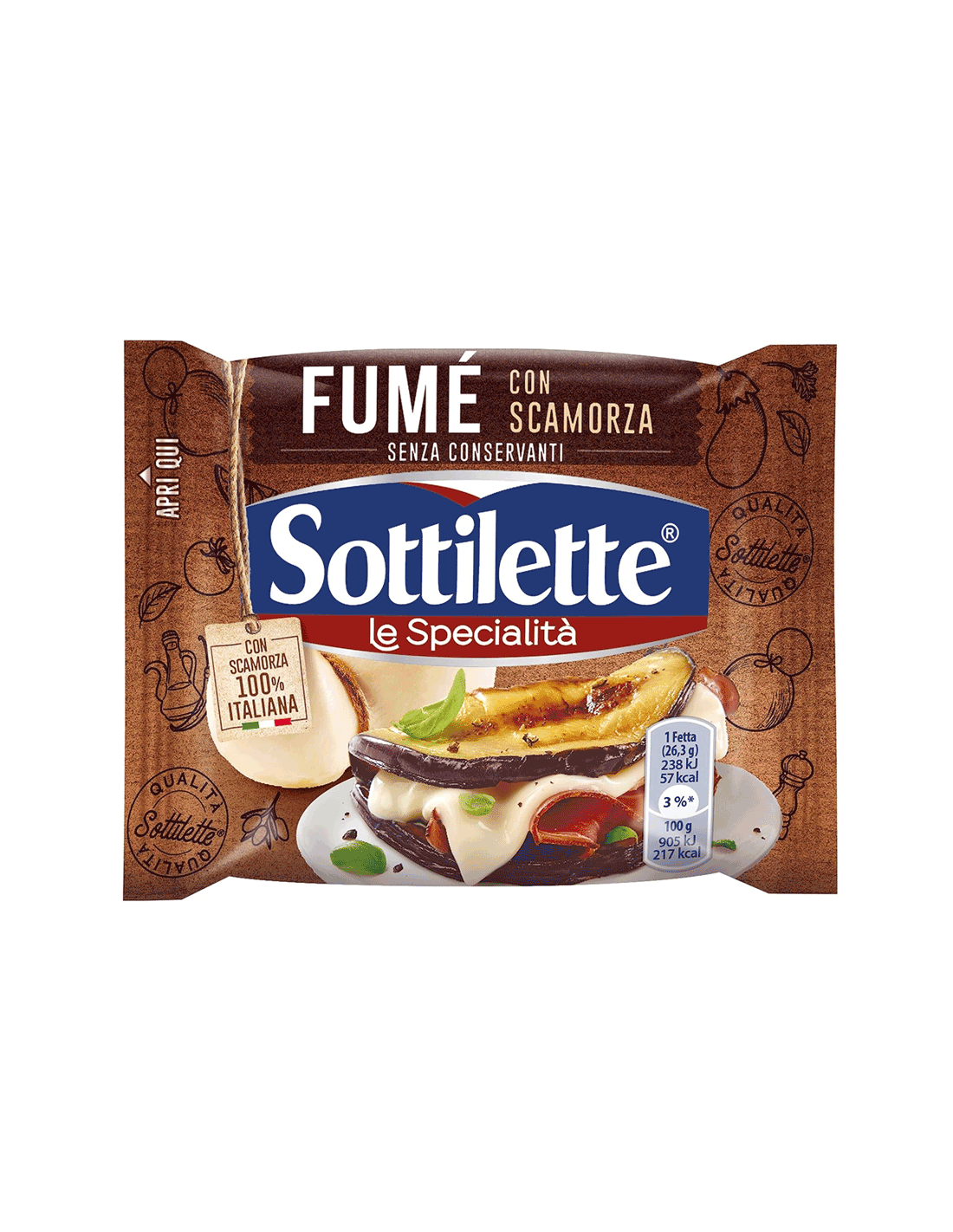 Sottilette Fumées Kraft Scamorza Fondante Parfaite pour Vos Repas