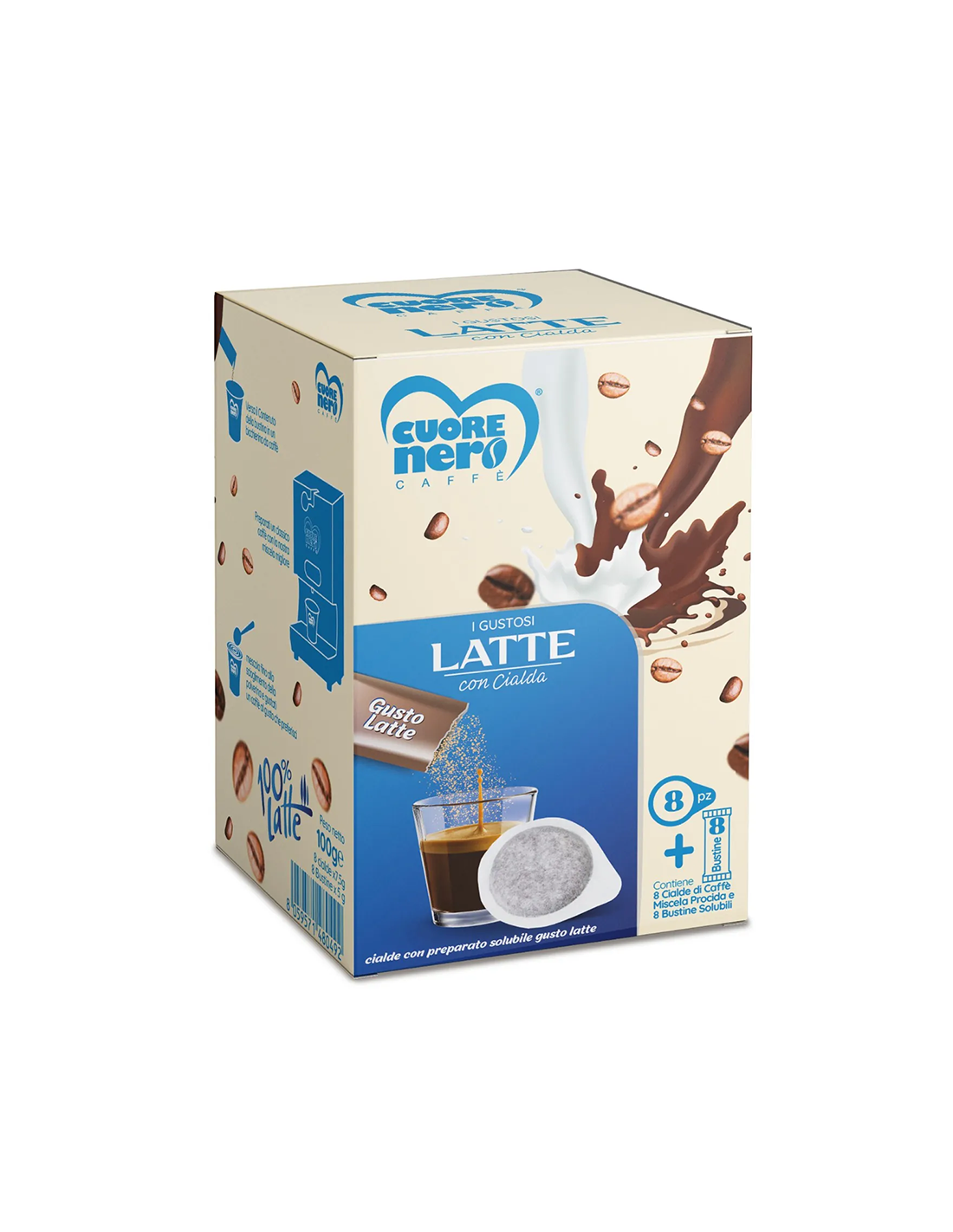 Café Cuore Nero Dosettes et Sachets Solubles pour Pause Café Riche et ...