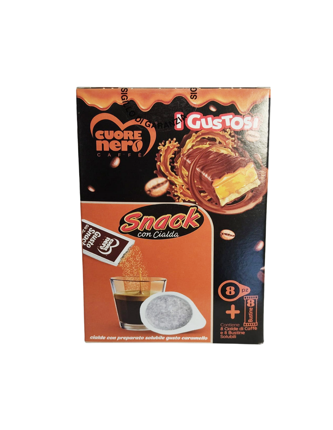 Cuore Nero Kaffeepads Intensiver Karamellgeschmack Praktische Handhabung