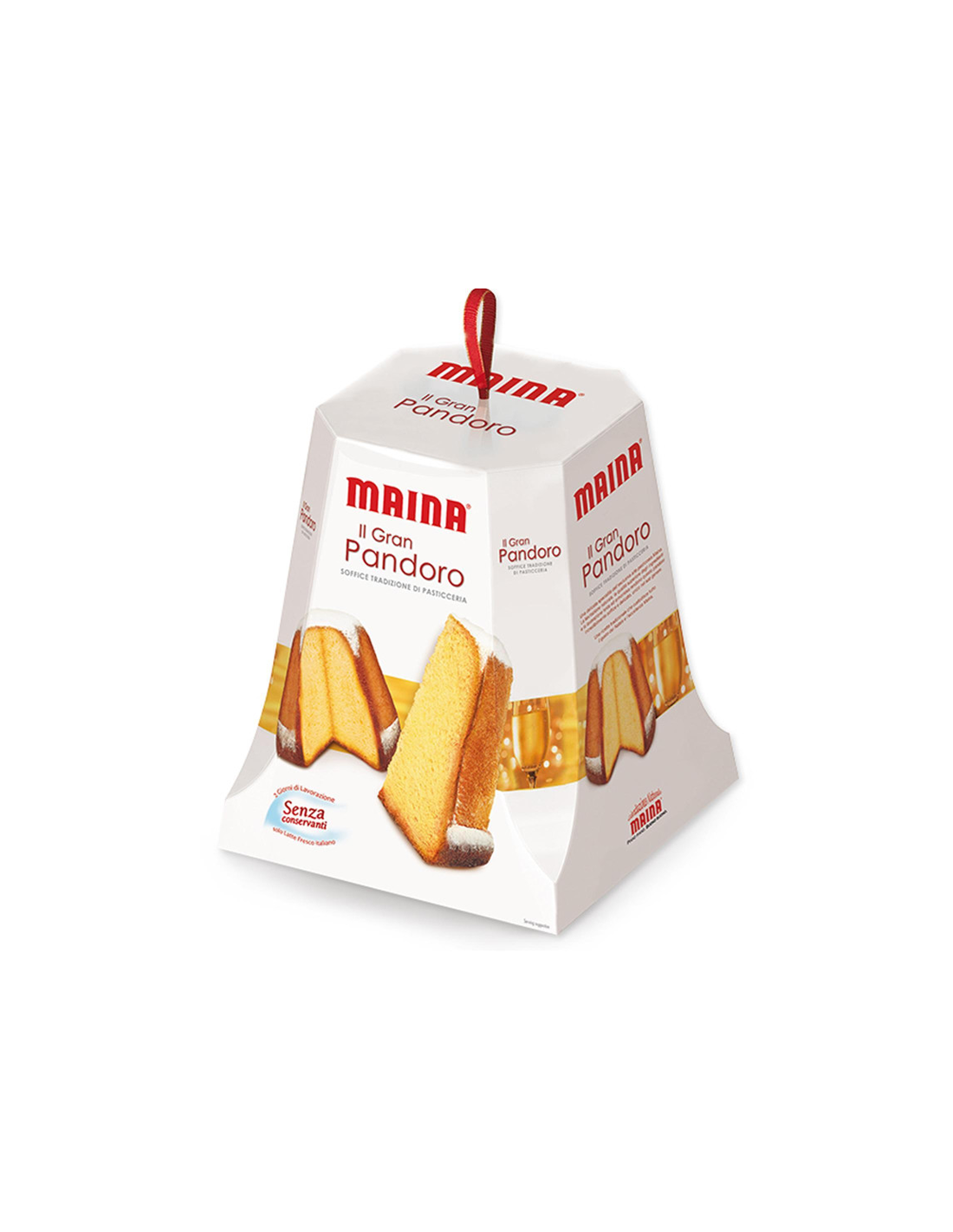Pandoro Maina Classique Douceur Festive pour Noël, 1 kg