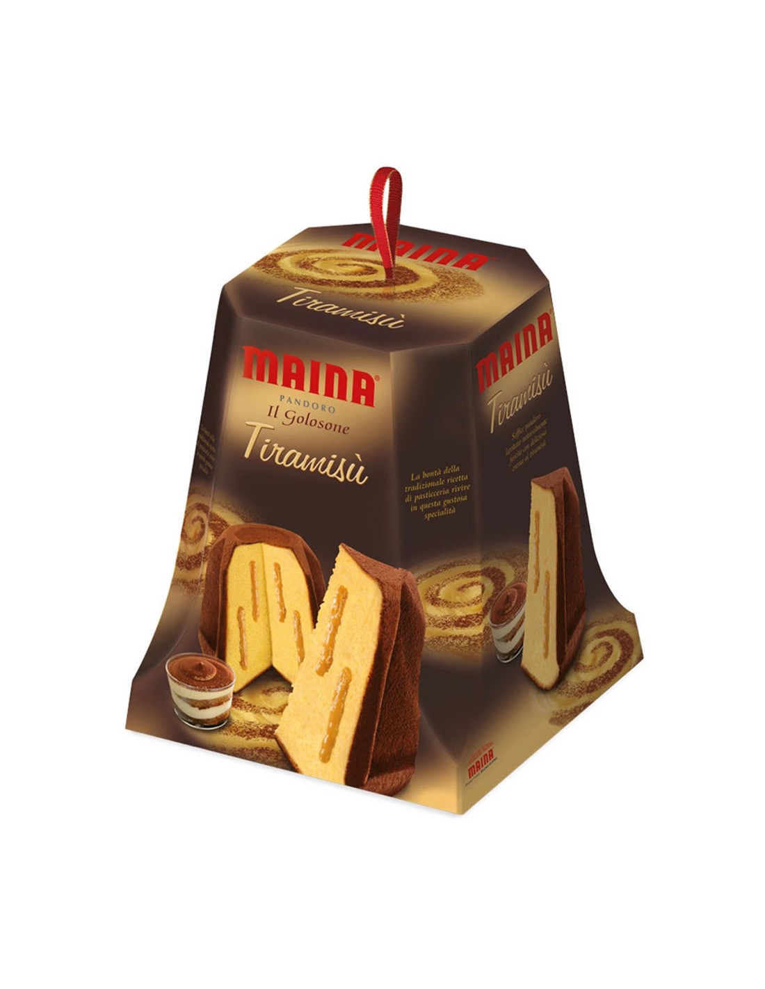 Maina Pandoro Tiramisu Cream Soft Italian Dessert with Unmistakable Aroma