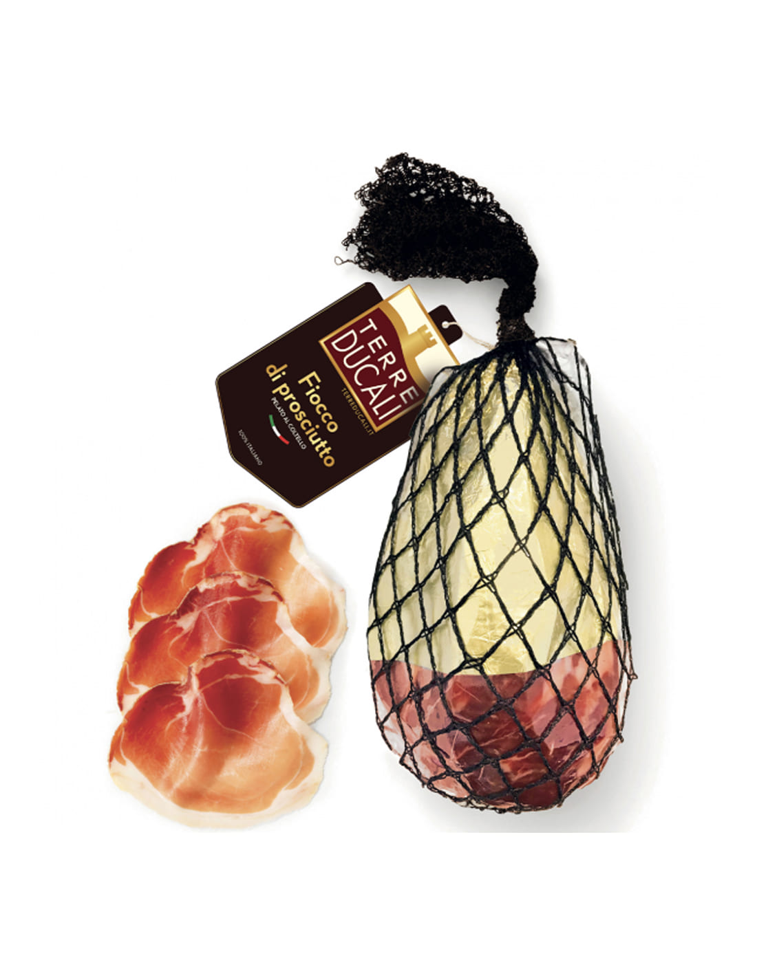 Saucisson Terre Ducali Floc de Jambon Saveur Délicate Maturation Lente
