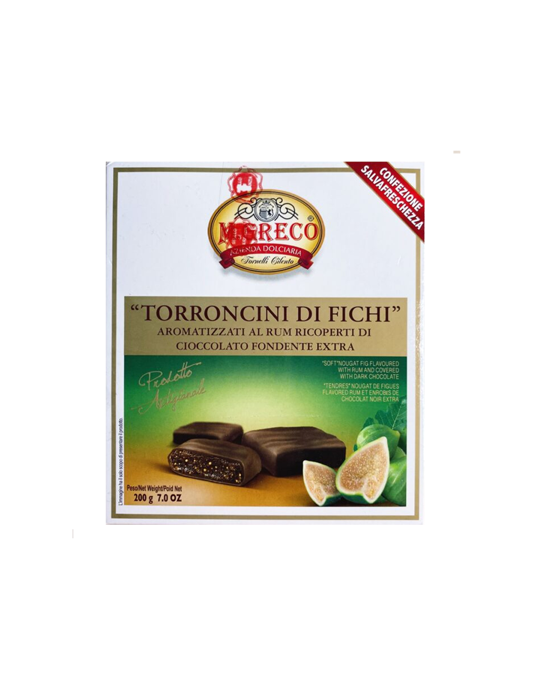 M.Greco Fig Nougats Dark Chocolate Delight for Any Occasion