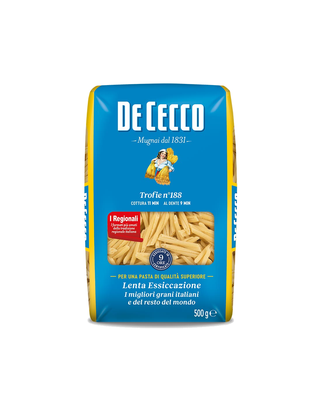 De Cecco Trofie Pasta, Perfect Texture for Sauce Absorption