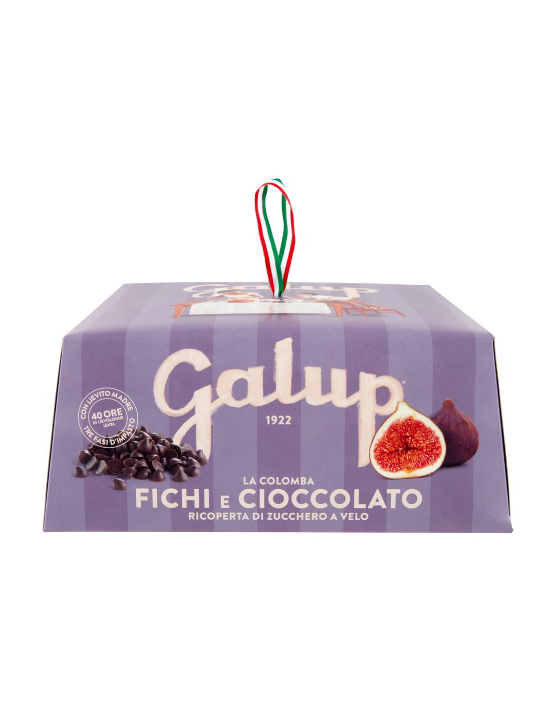 Traditional Italian Galup Colomba with Figs and Chocolate