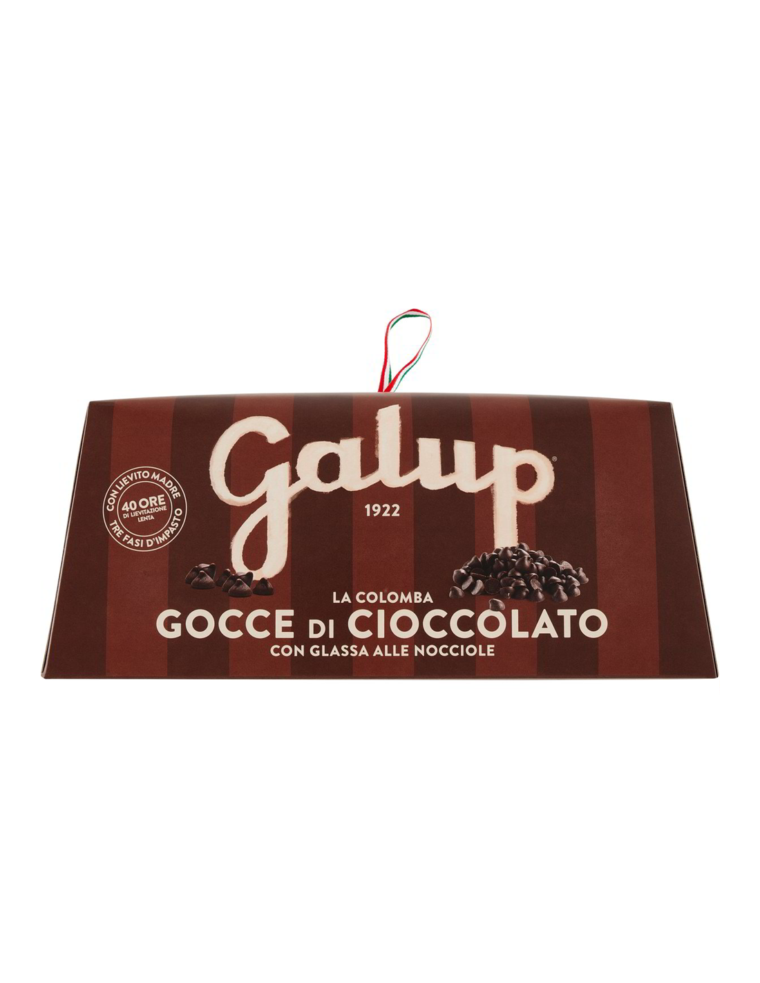 Galup Chocolate Chip Colomba with Hazelnut Icing