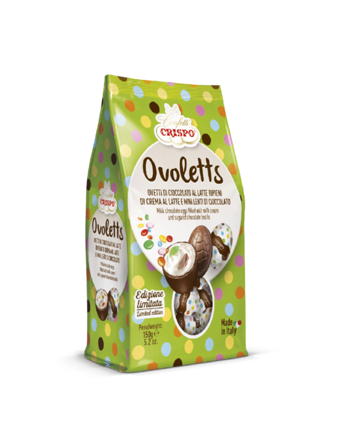 Crispo Milk Chocolate Ovoletts Eggs with Crunch