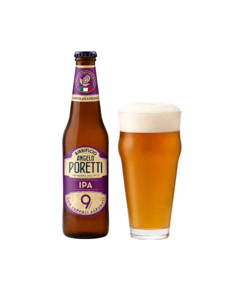 Angelo Poretti 9 Luppoli IPA Agrumes Bière Italienne